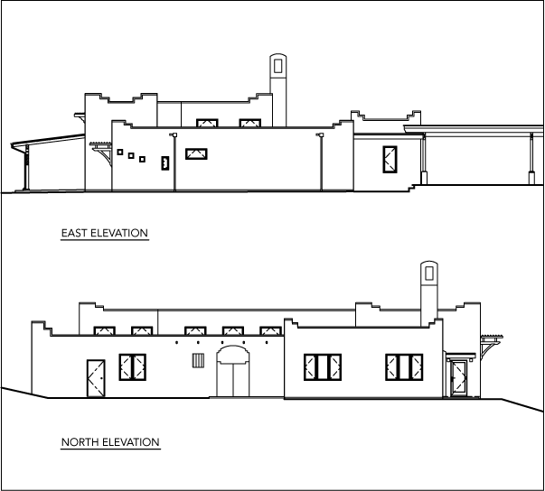 Terra Bella Vista—North and East Elevations